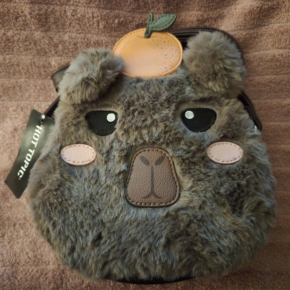 Hot Topic | Bags | Capybara Furry Crossbody Bag Plush Furry Purse Fur ...
